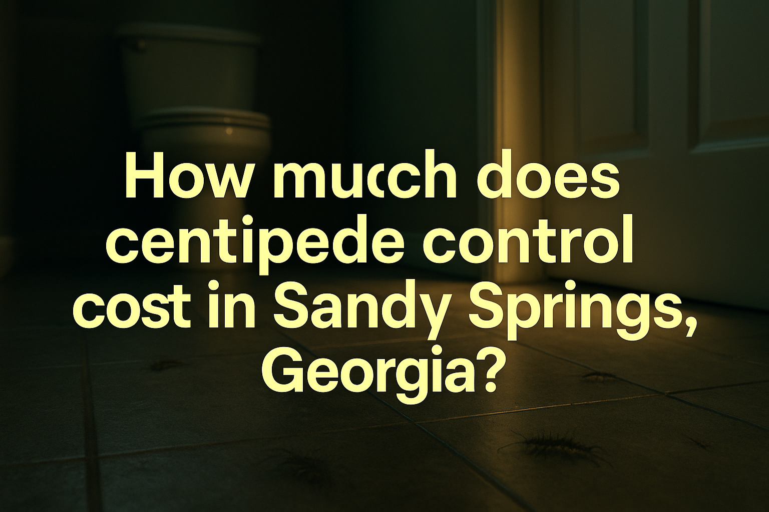 Centipede Control Cost Sandy Springs | Affordable Solutions